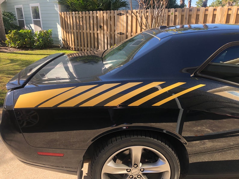 Dodge Challenger Rear Quarter Panel Strobe Stripes Fit - Etsy