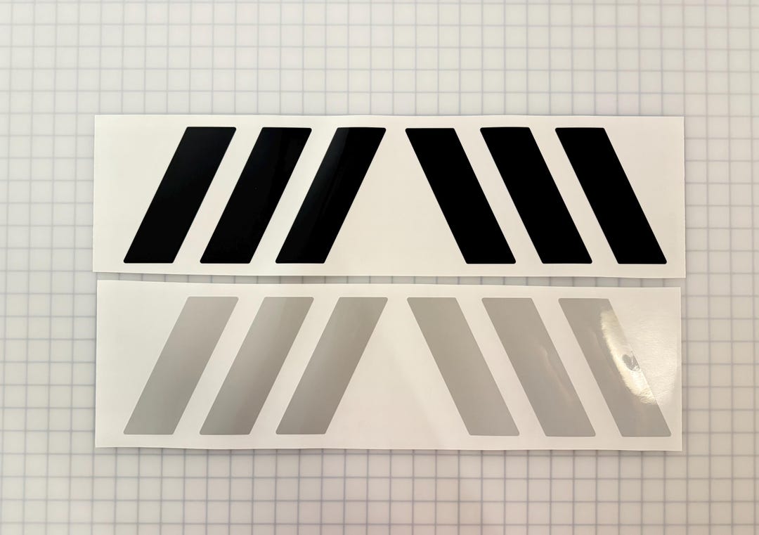 Reflective Chevron Car Decal Set (12" X 6") Shadow Ghost Safety Graphic ...