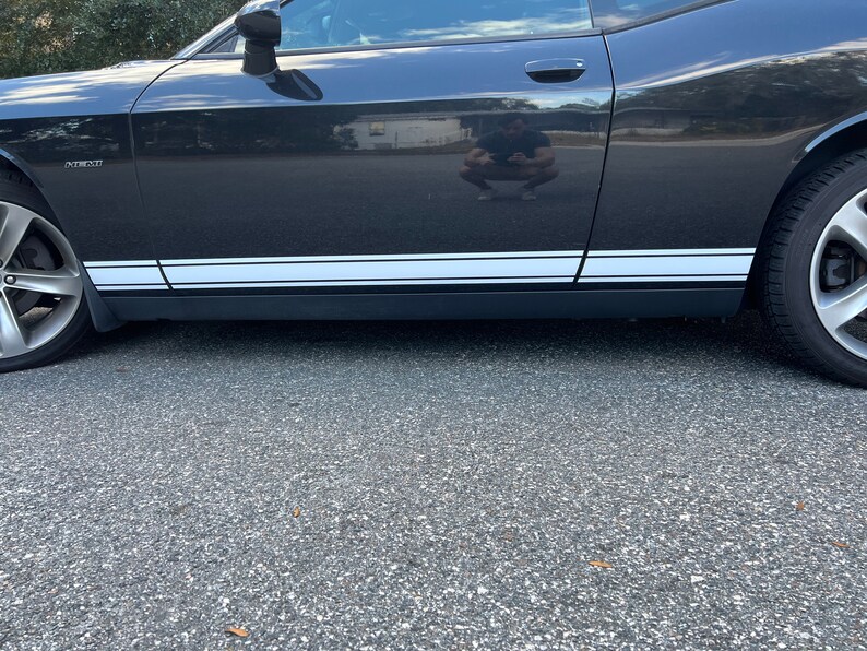 Dodge Challenger Rocker Panel Stripes Fit 2010-2022 (15 Colors) Pre-cut ...