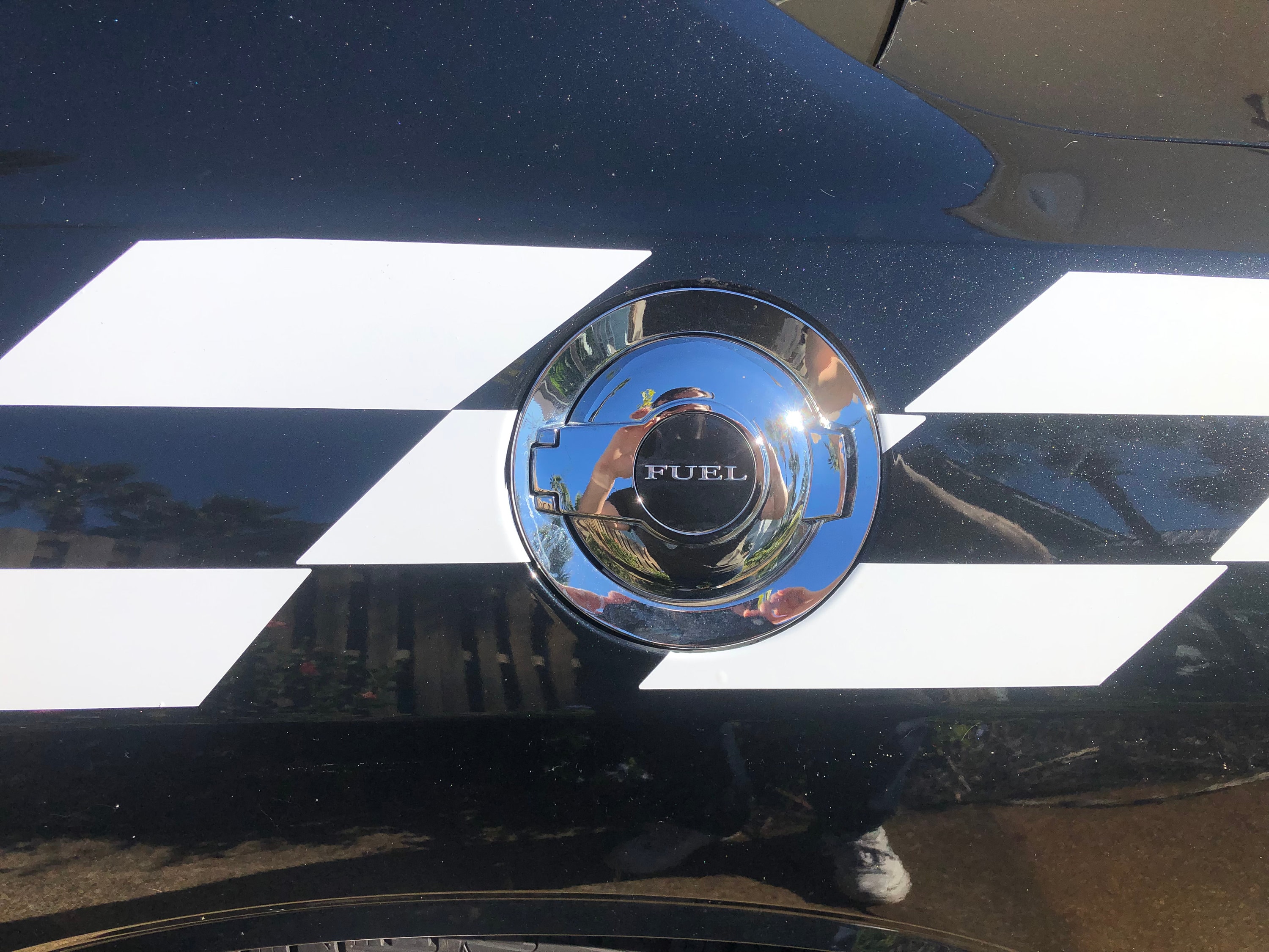 Dodge Challenger Checkered Flag Rally Pace Car Stripes Front and Back ...