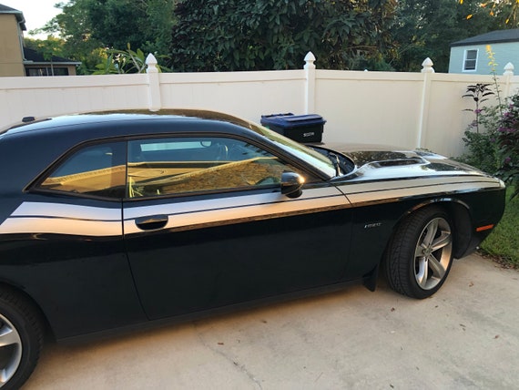 Dodge Challenger Double Retro Side Stripes Fit 2011-2021 15 | Etsy