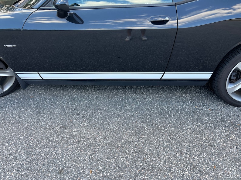 Dodge Challenger Rocker Panel Stripes Fit 2010-2022 (15 Colors) Pre-cut ...