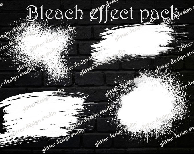 Bleach Effect PNG, Bleach Effect Bundle, Bleached Effect Design ...