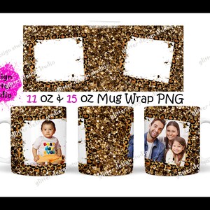 2 Photo Frame Mug,picture Mug Template,photo Mug Sublimation Design ...