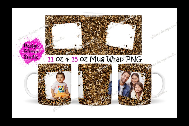 2 Photo Frame Mugpicture Mug Templatephoto Mug Sublimation - Etsy