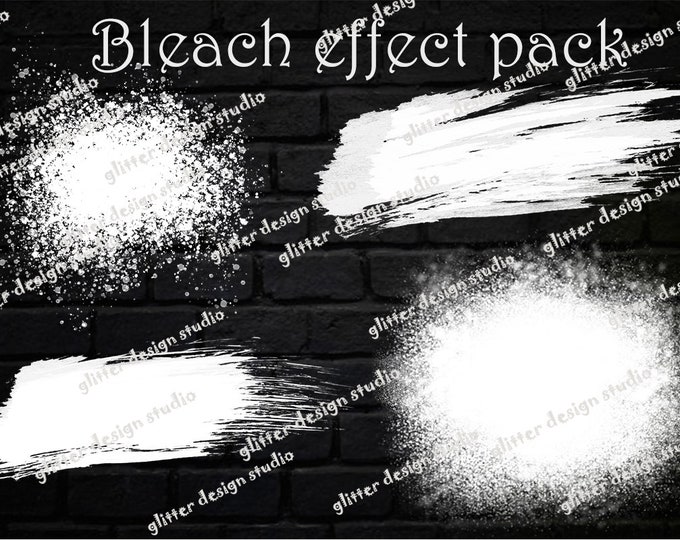 Bleach Effect PNG, Bleach Effect Bundle, Bleached Effect Design ...