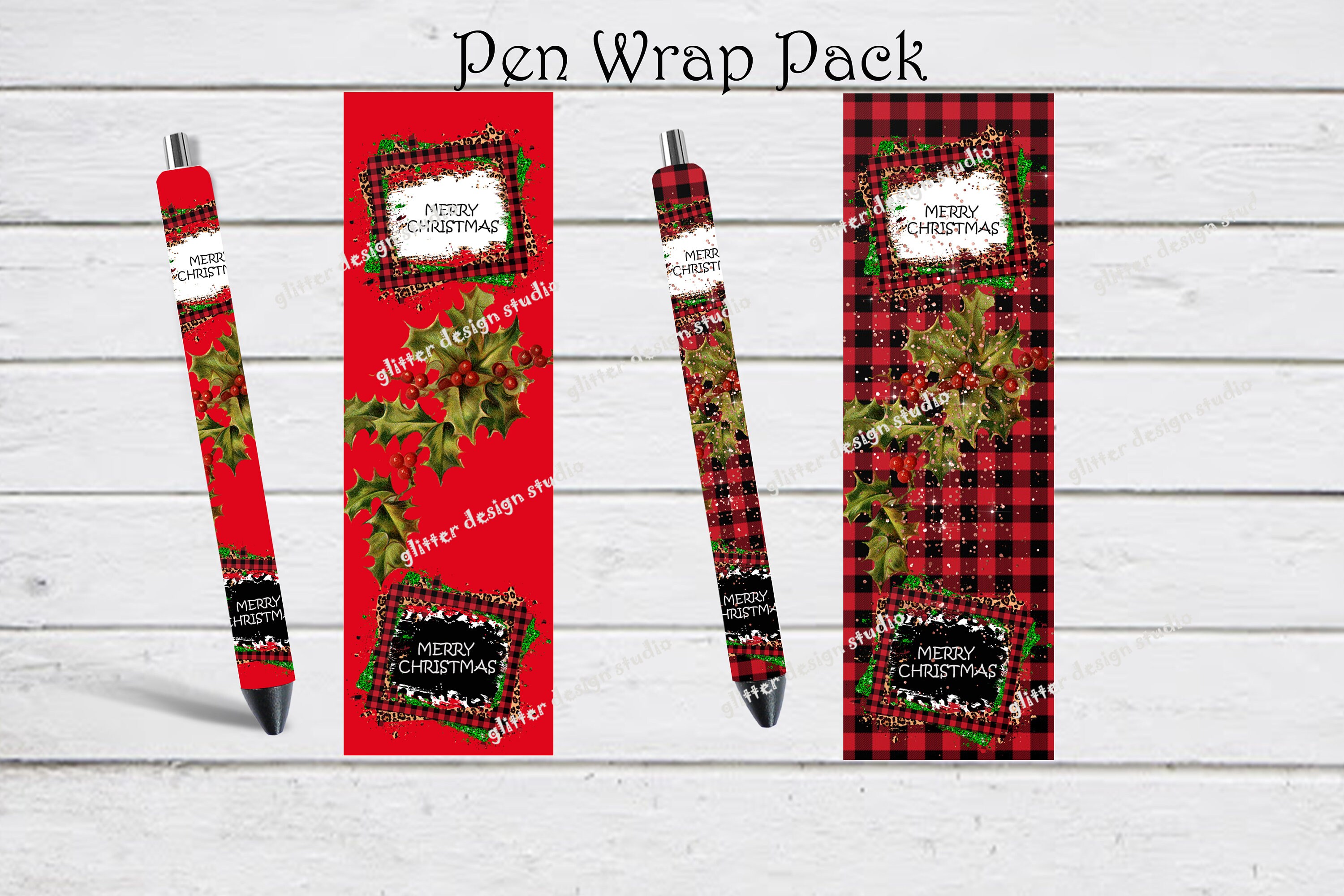 Christmas Pen Wraps Holiday Pen Wraps Funny Pen Wrap Epoxy | Etsy