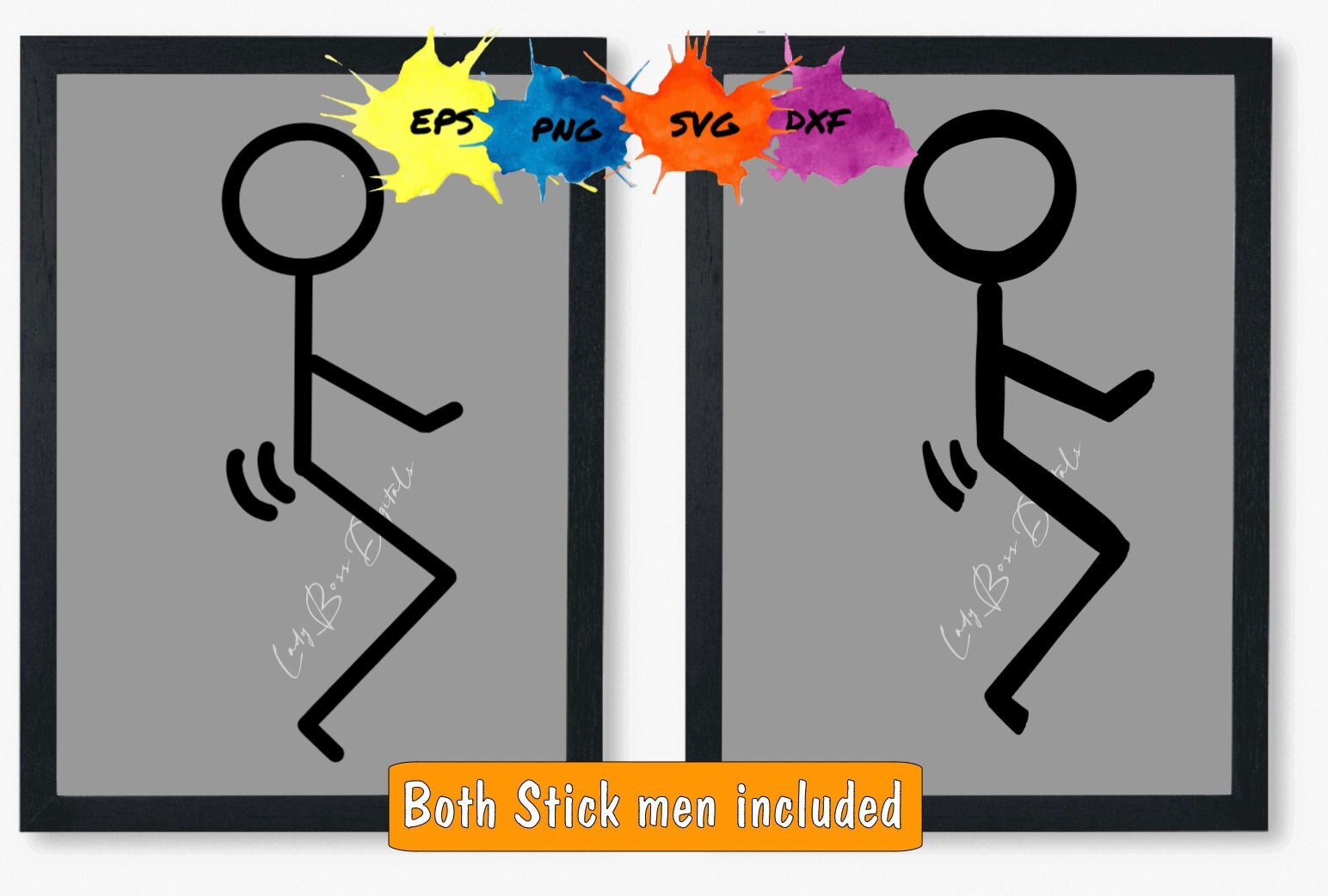 F It Stick Man/ F*ck It Stick Men/ Stick Man/ Thin and Thick SVG PNG ...