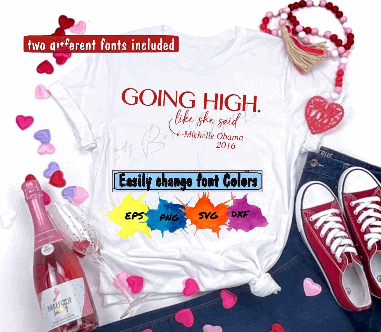 Going High Like She Said Michelle Obama SVG PNG Dxf Eps/first Lady of ...