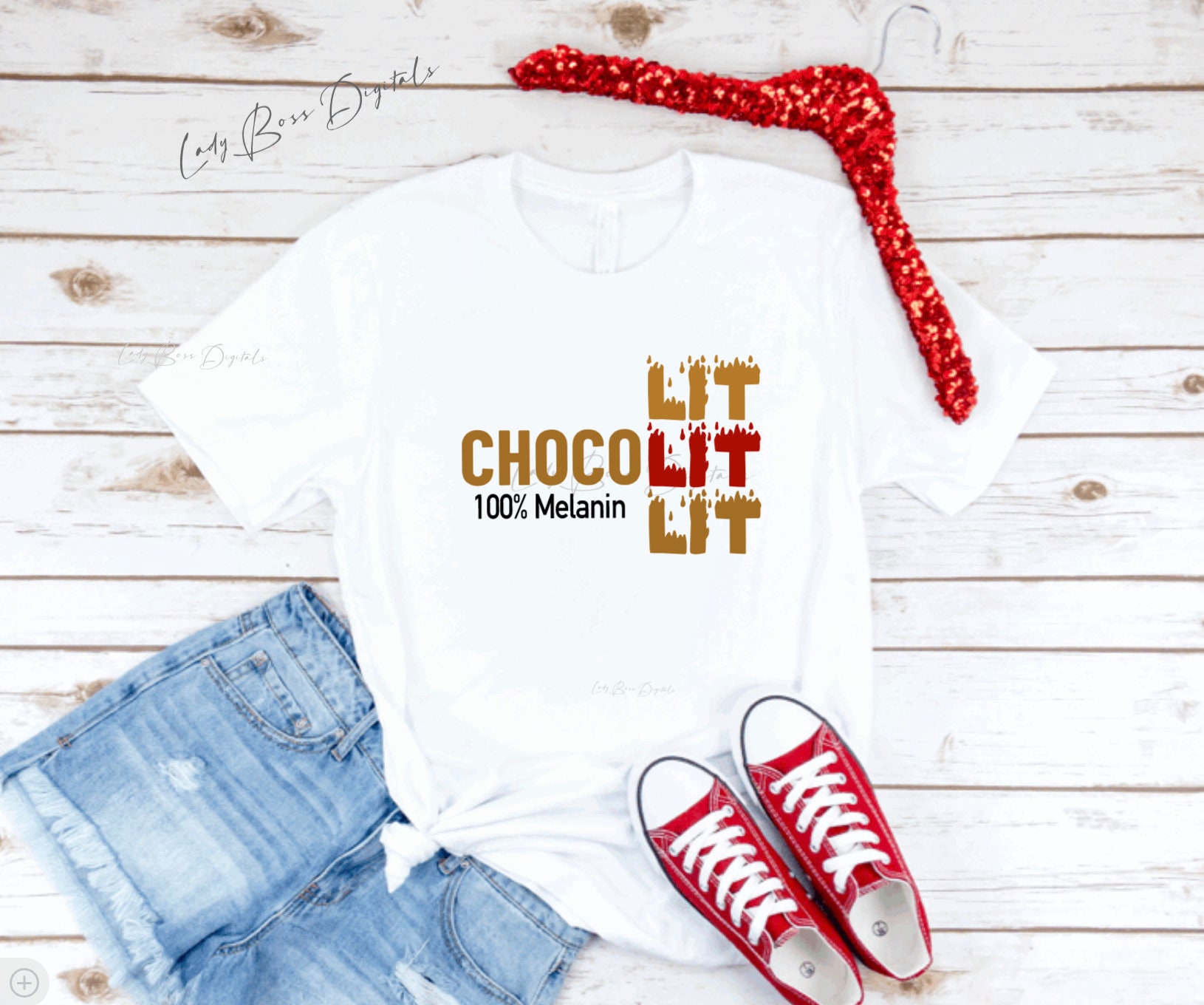 Choco LIT 100% Melanin Svg Png/black Dope Girl Svg Png/african American ...