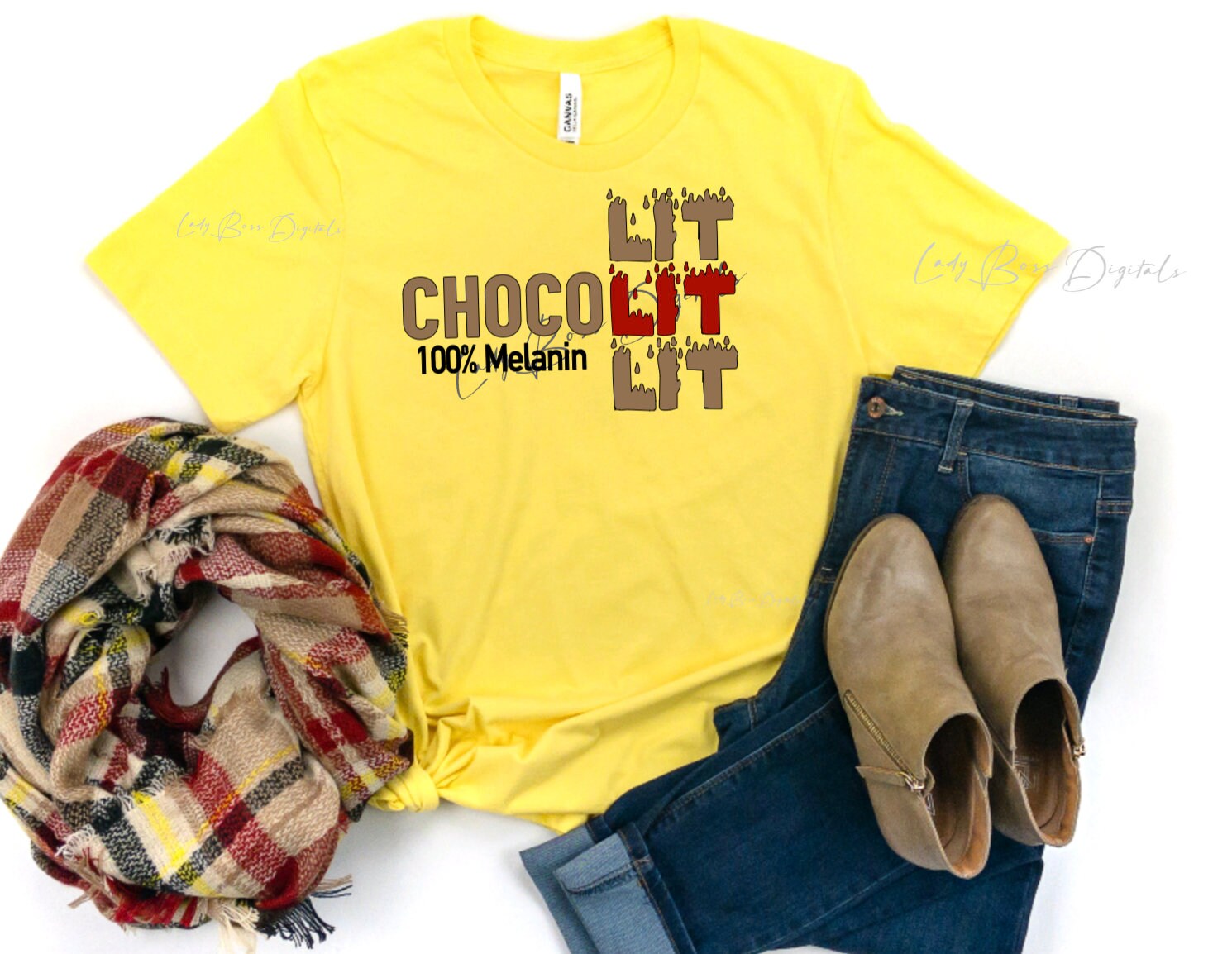 Choco LIT 100% Melanin Svg Png/black Dope Girl Svg Png/african American ...