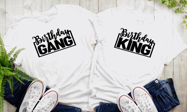 Birthday Gang Crew King Queen Prince Princess Entourage SVG - Etsy
