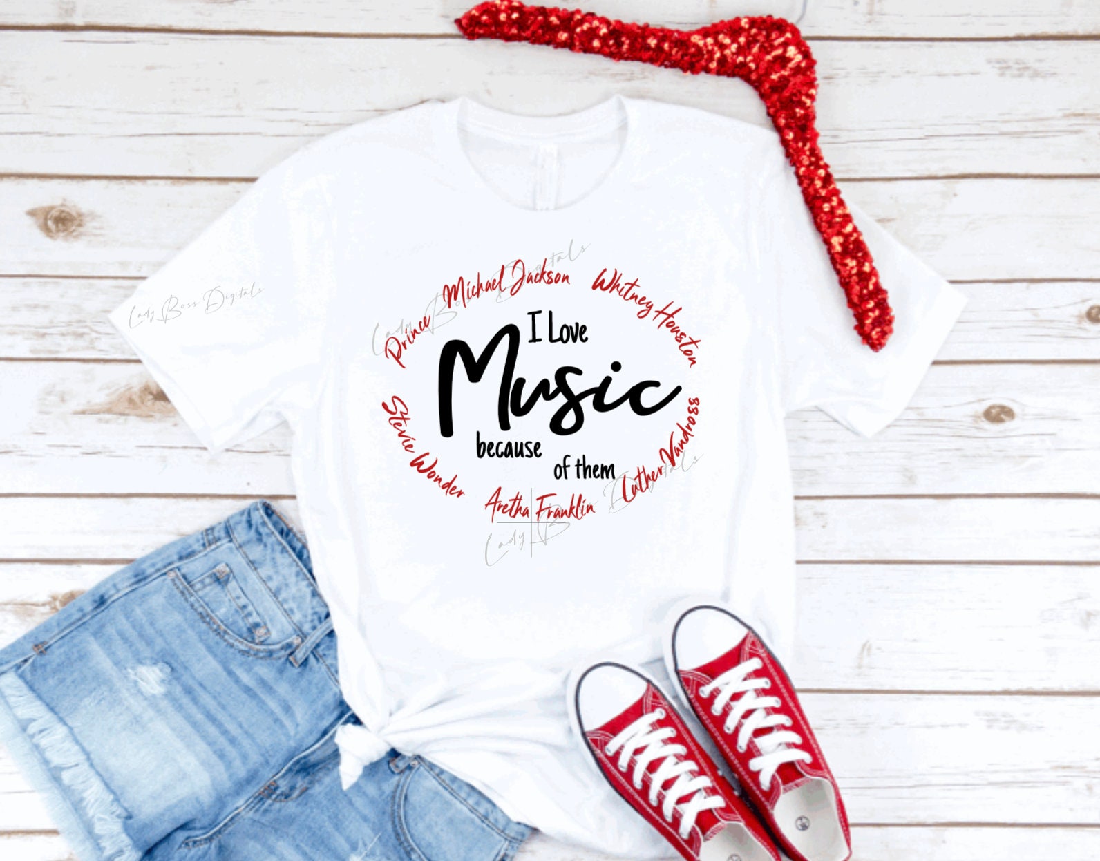 I Love Music Because of Them Aretha Whitney MJ Prince Luther Stevie Svg ...