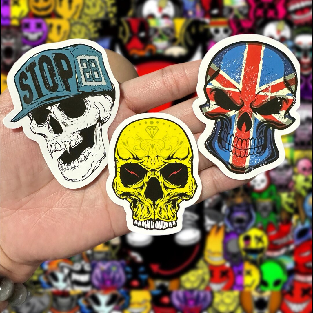 20/30/50pcs Horror ver.2 Vinyl Sticker Graffiti Skeleton Dark Funny DIY ...