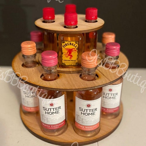 2 Tier Shot Cake 21st Birthday Gift Mini Liquor Bottle - Etsy