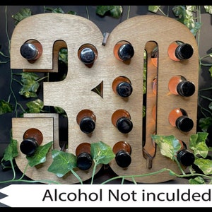 30th Birthday Shot Stand, 30th Birthday Gift, Mini Liquor Bottle Stand ...
