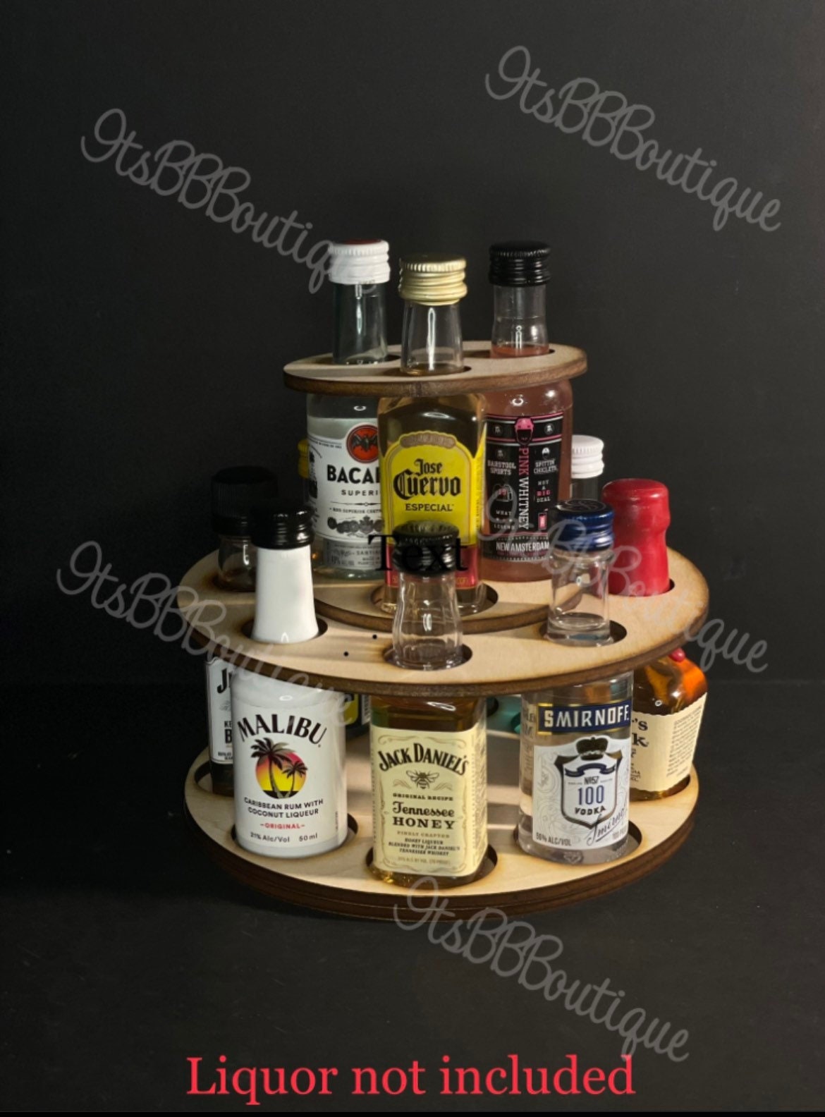 2 Tier Shot Cake 21st Birthday Gift Mini Liquor Bottle - Etsy