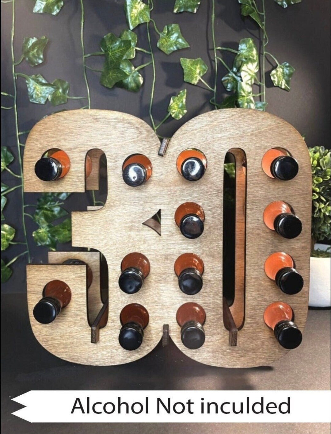 30th Birthday Shot Stand, 30th Birthday Gift, Mini Liquor Bottle Stand ...