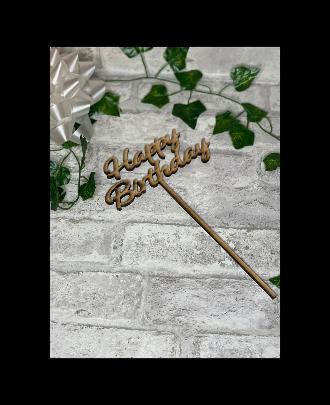 Custom Birch Wood Cake Topper: Personalized Party Decor - Etsy