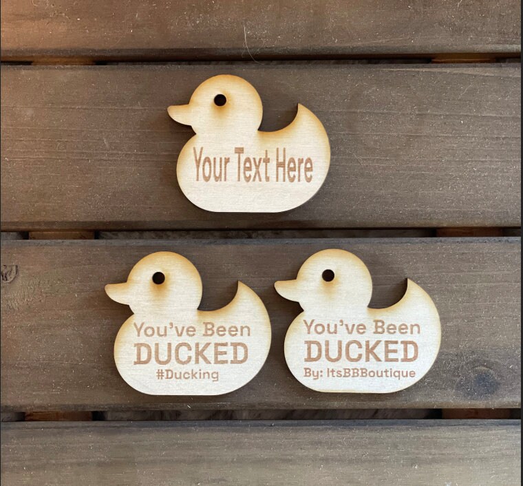 Custom You've Been Ducked // Duck Duck Tags // Ducking - Etsy