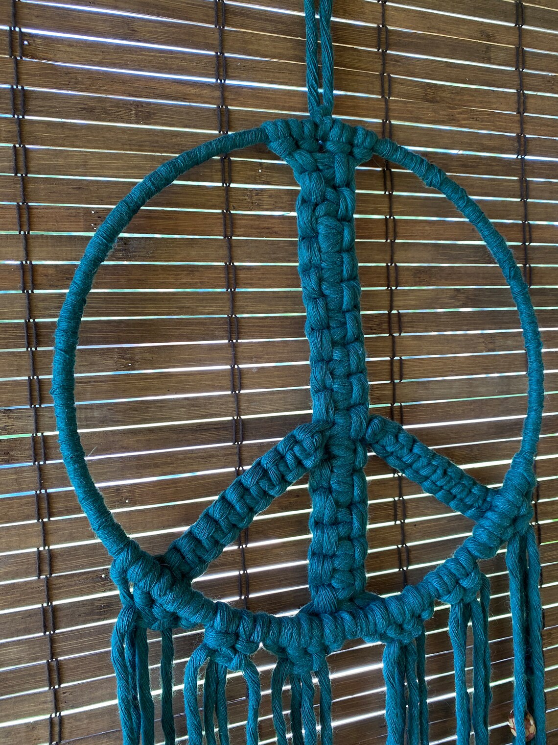 Macrame Peace Sign Hippie Decor Boho Home Decor Peace Sign - Etsy