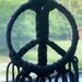 Macrame Peace Sign, Car Mirror Charm, Hippie Car Decor, Boho for Car ...