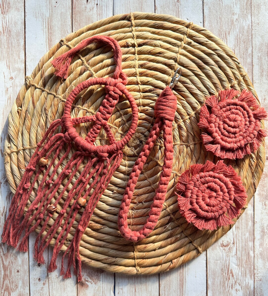 Macrame Boho Decor, Boho Decor, Car Decor, Boho Car Decor, Rear View ...