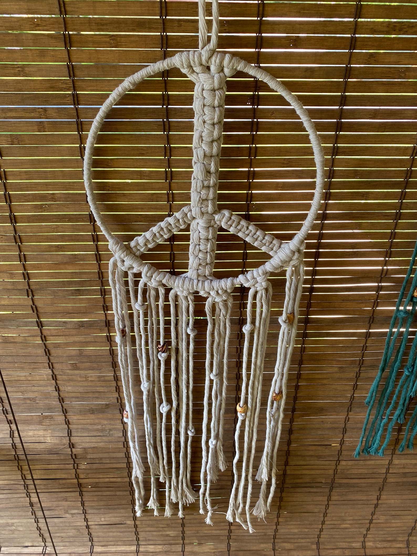 Macrame Peace Sign Hippie Decor Boho Home Decor Peace Sign - Etsy