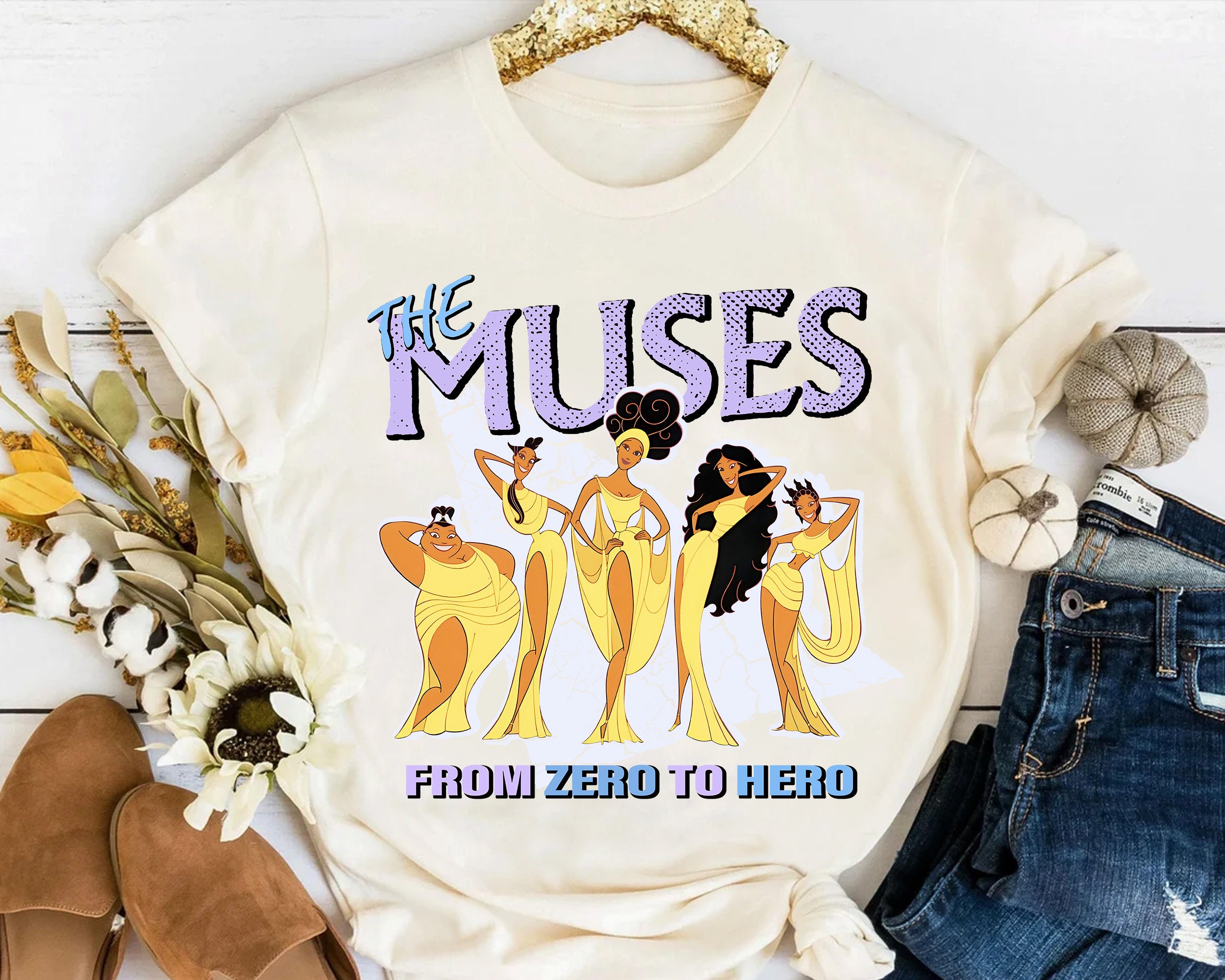 Disney Hercules Diva the Muses Zero to Hero Retro Shirt - Etsy
