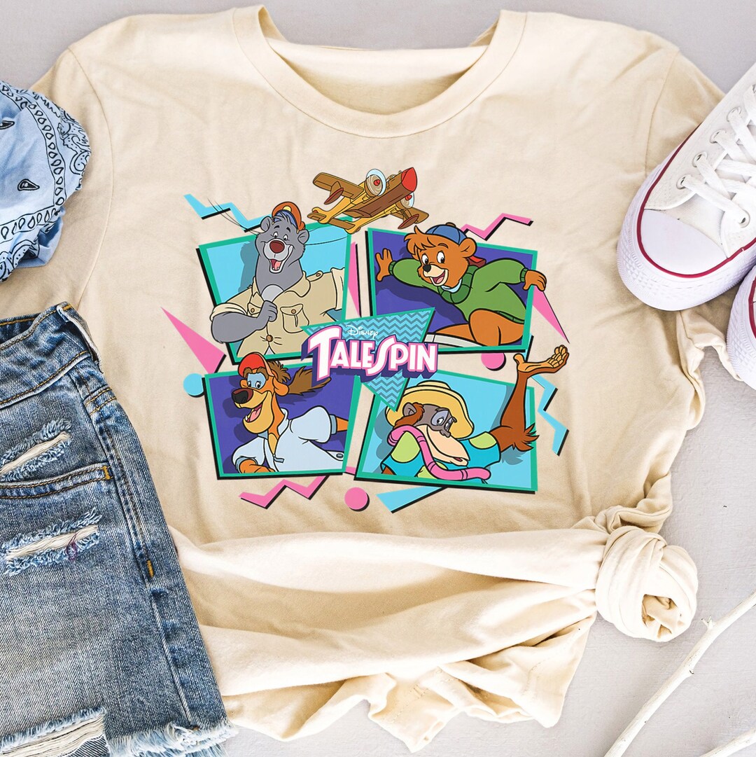 Disney Talespin Group Shot Logo Characters T-shirt Unisex Adult T-shirt ...