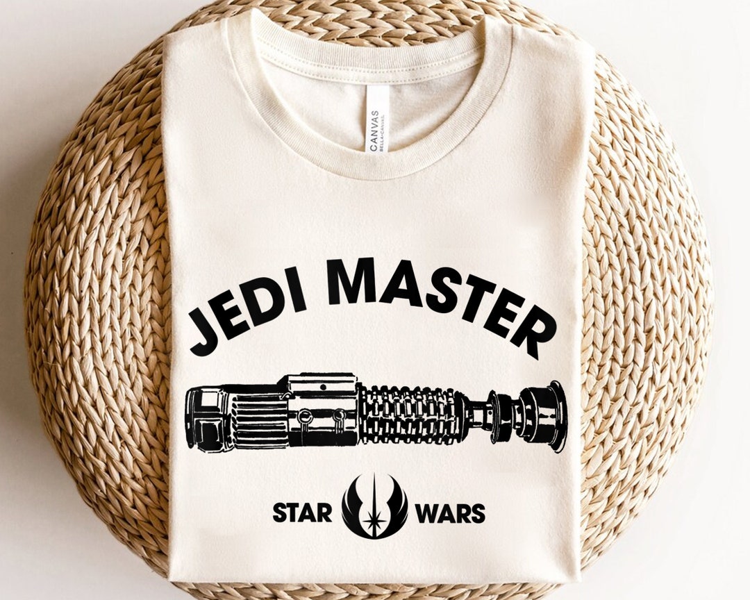 Star Wars Jedi Master Logo Lightsaber Retro Shirt, Galaxy's Edge ...