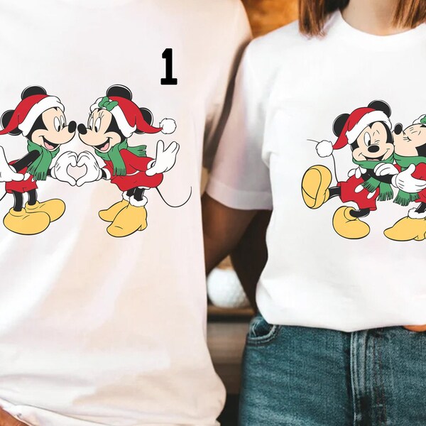 Mickey Mouse Christmas T Shirts - Etsy