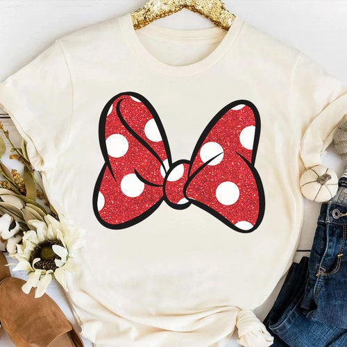 Minnie Mouse Adult Long Sleeve T Shirt Disney Holiday - Etsy