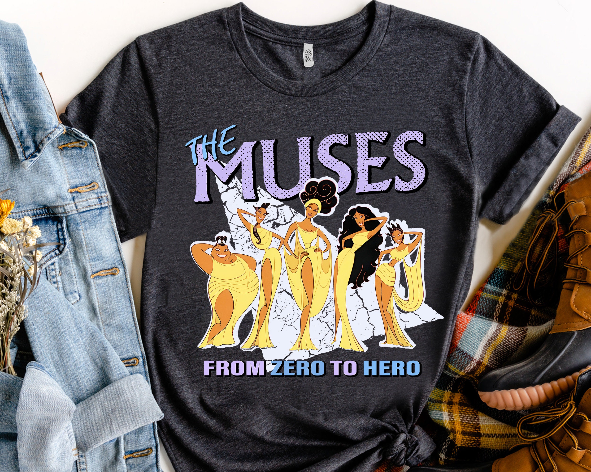 Disney Hercules Diva the Muses Zero to Hero Retro Shirt - Etsy