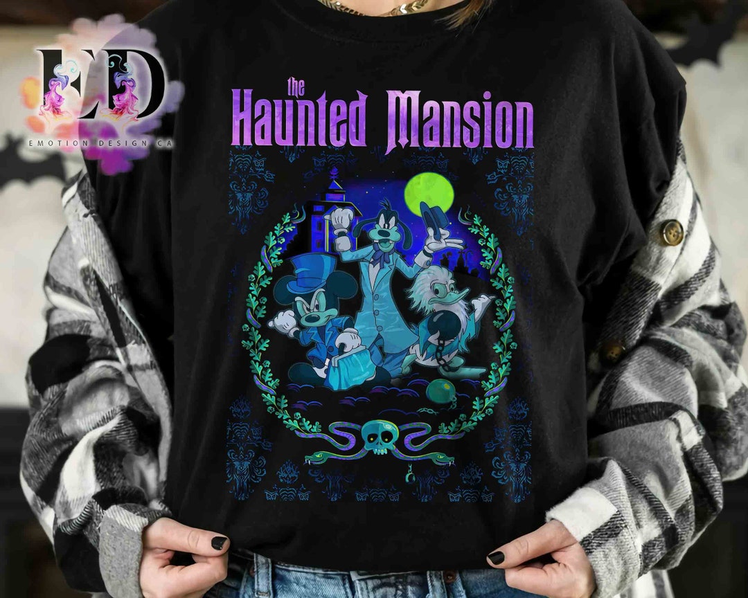 Mickey Goofy Donald Cosplay Hitchhiking Ghost Haunted Mansion Shirt ...