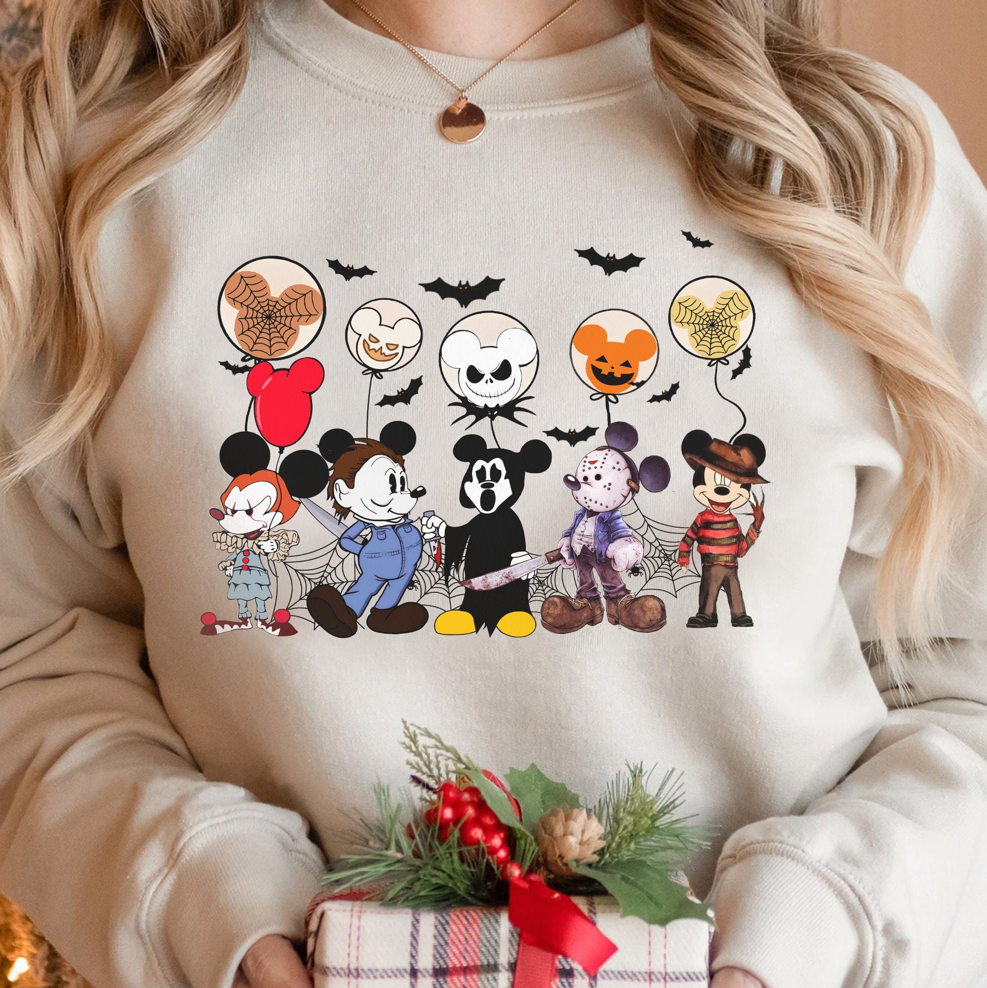 Mickey Halloween Horror Sweatshirt, Disney Halloween Shirts, Horror ...