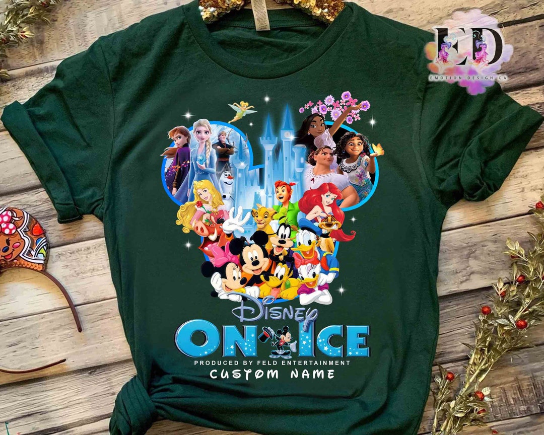 Personalized Disney on Ice Mickey and Friends T-shirt, Custom Name ...