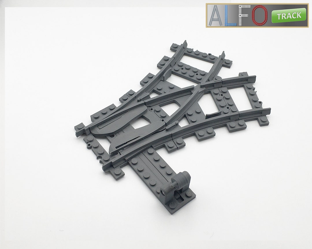 ALFO Track 2-1Y Switch Rails for LEGO CITY Train 3D Printed / Triple ...