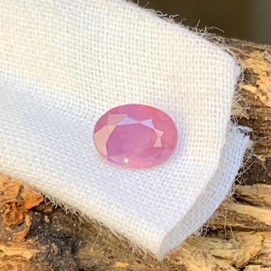 0.60 Ct Burmese Pink Ruby Oval | No Heat Natural Loose Gemstone | - Etsy