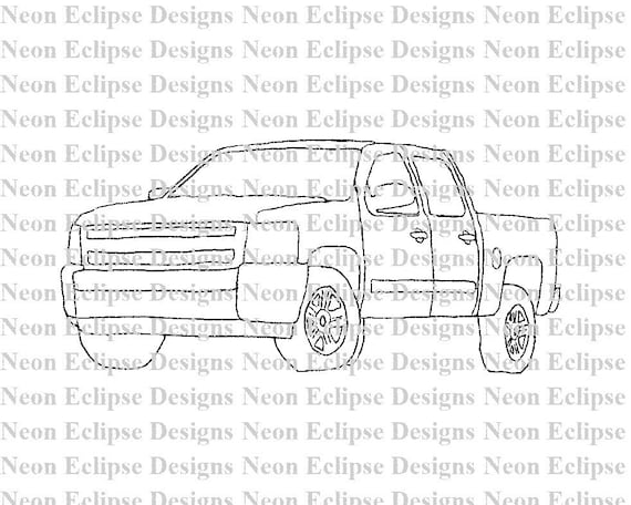 How To Draw A Chevy Silverado