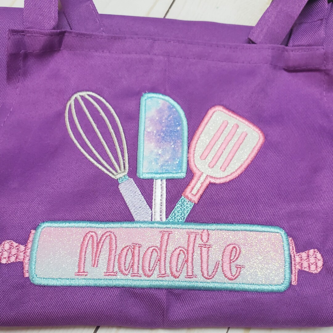 Personalized Kids Aprons/embroidered Kids Aprons/chef Aprons With ...