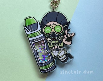 Octane Apex Legends Metallic Gold Acrylic Keychain 2.5 Double-sided ...