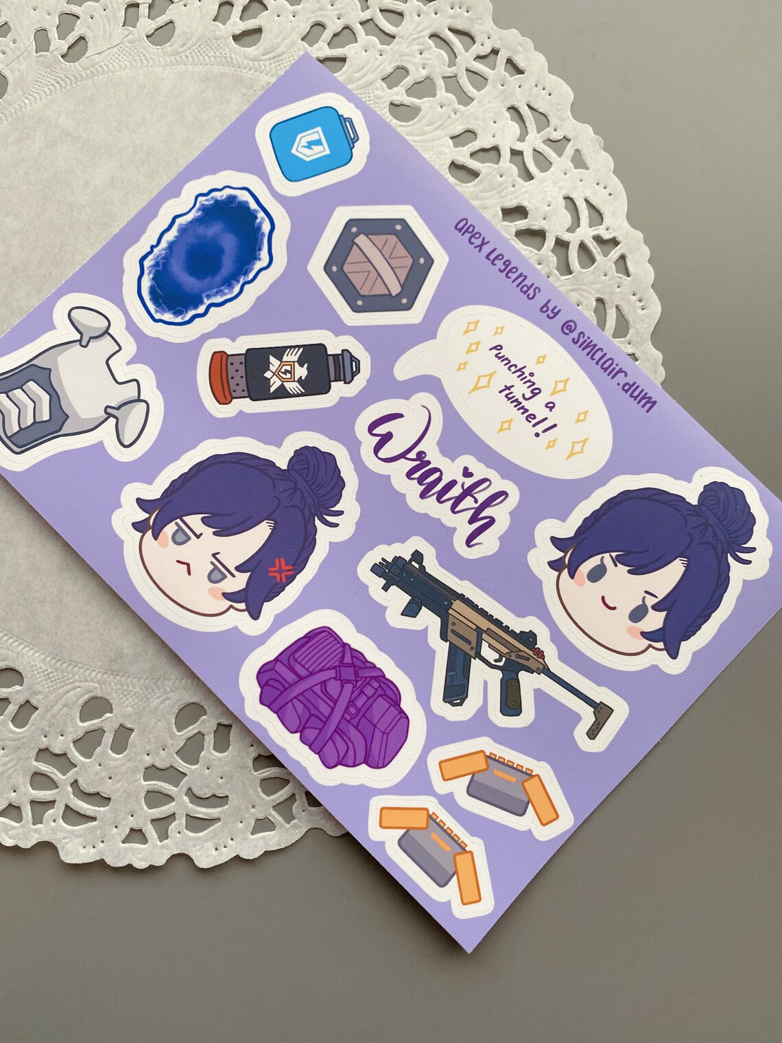 Apex Legends Wraith Sticker Sheet | Etsy