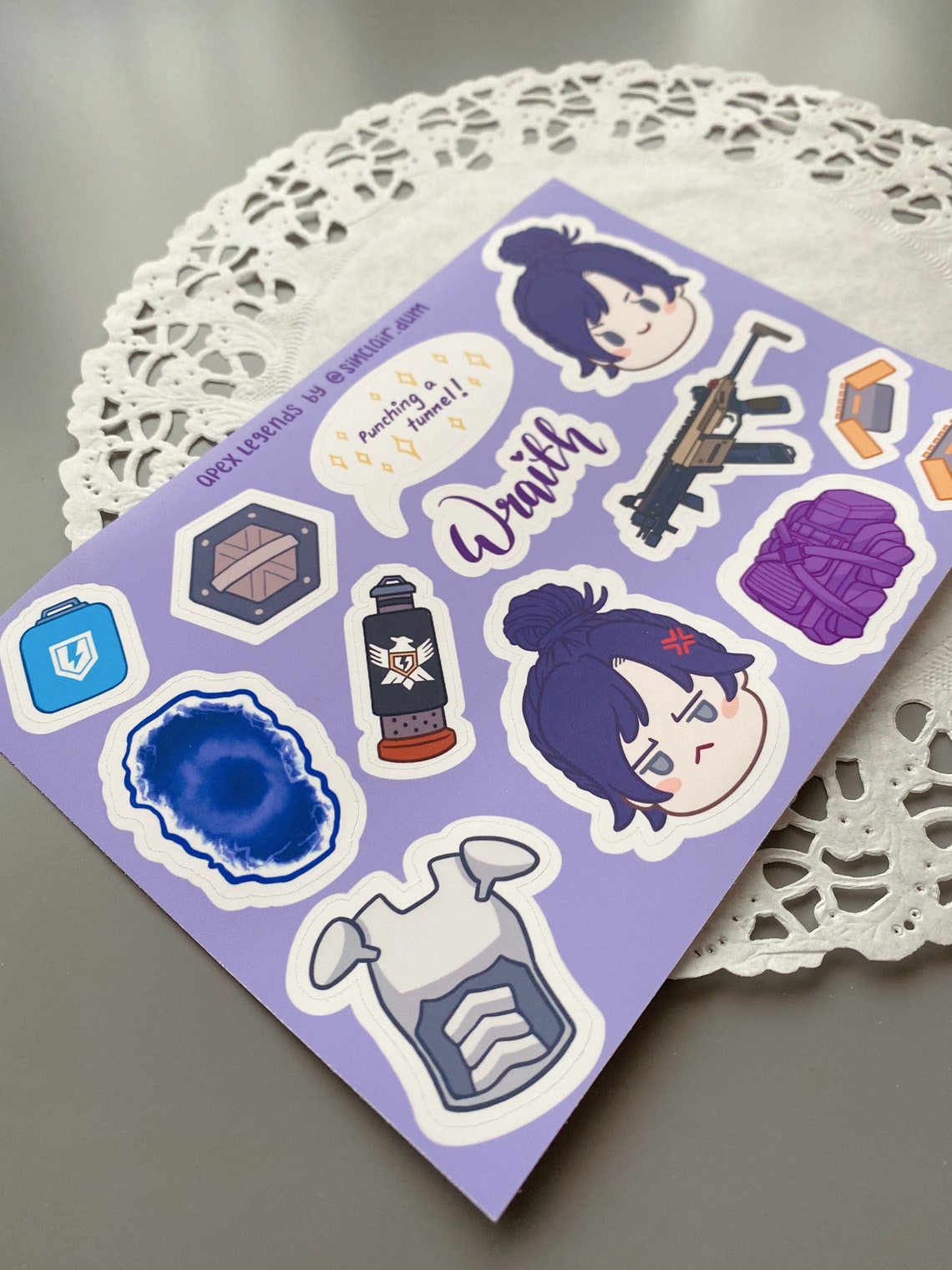 Apex Legends Wraith Sticker Sheet | Etsy