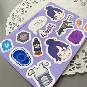 Apex Legends Wraith Sticker Sheet - Etsy