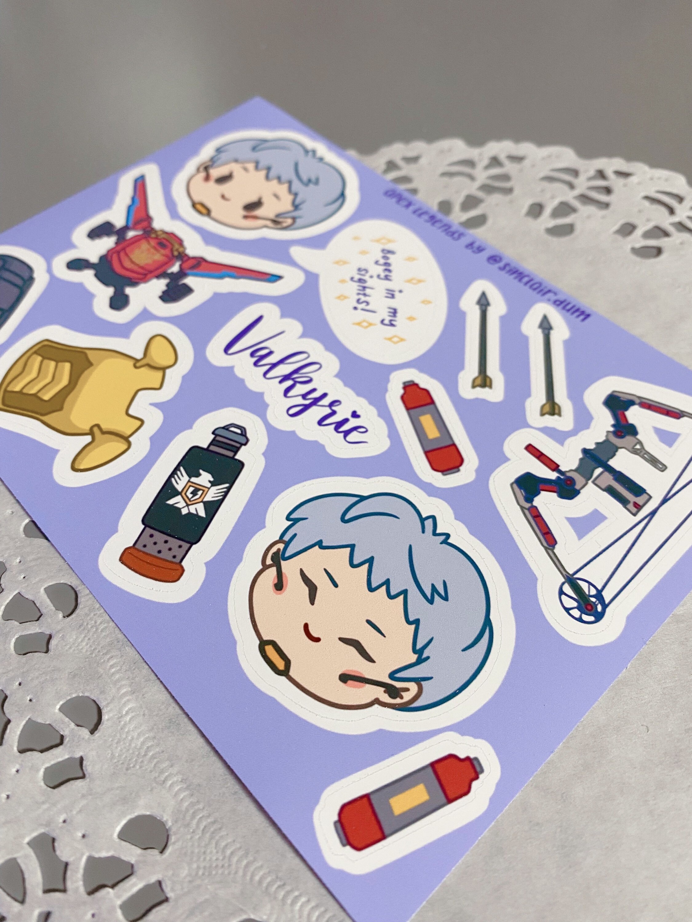 Apex Legends Valkyrie Sticker Sheet | Etsy