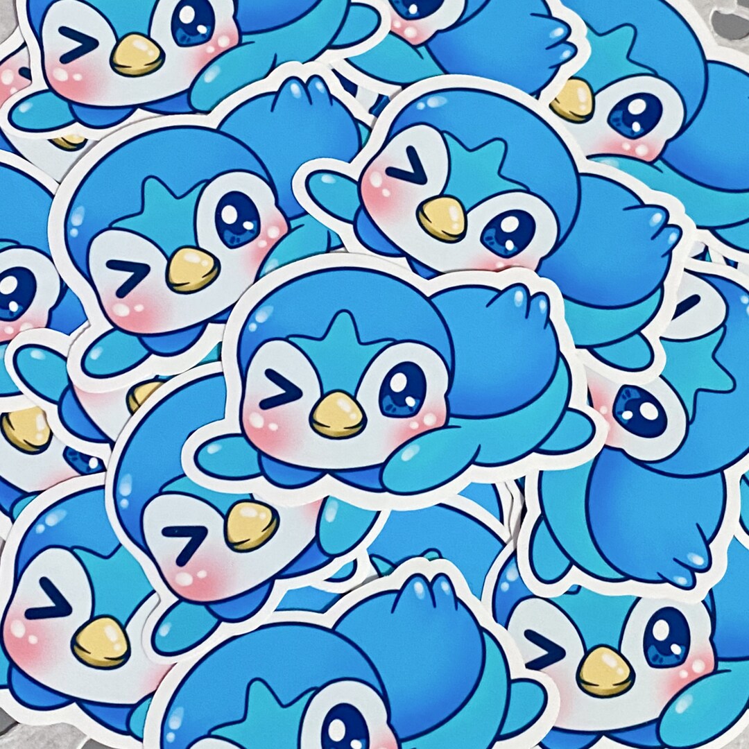 PKMN Piplup Stickers - Etsy