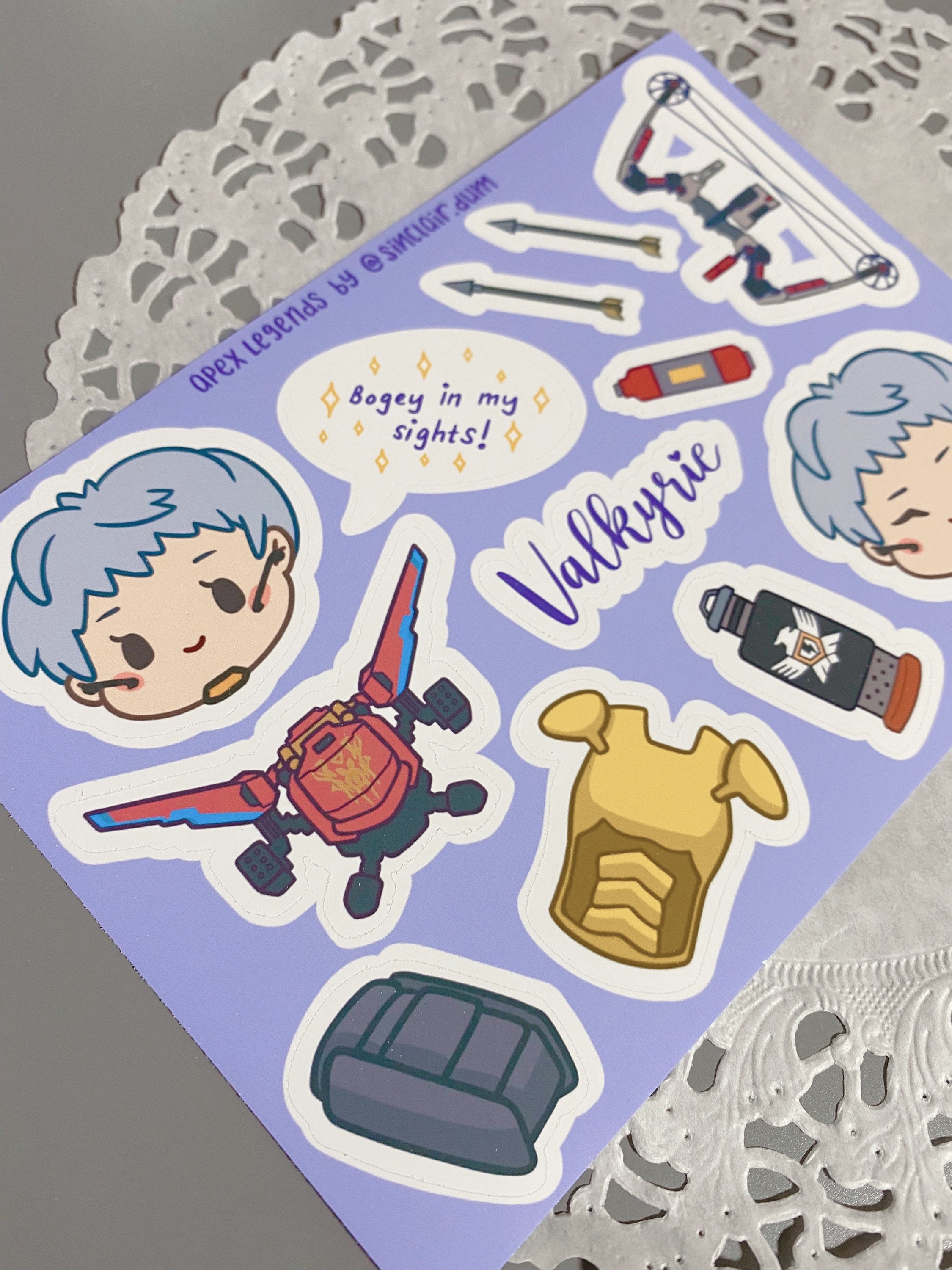 Apex Legends Valkyrie Sticker Sheet - Etsy Australia