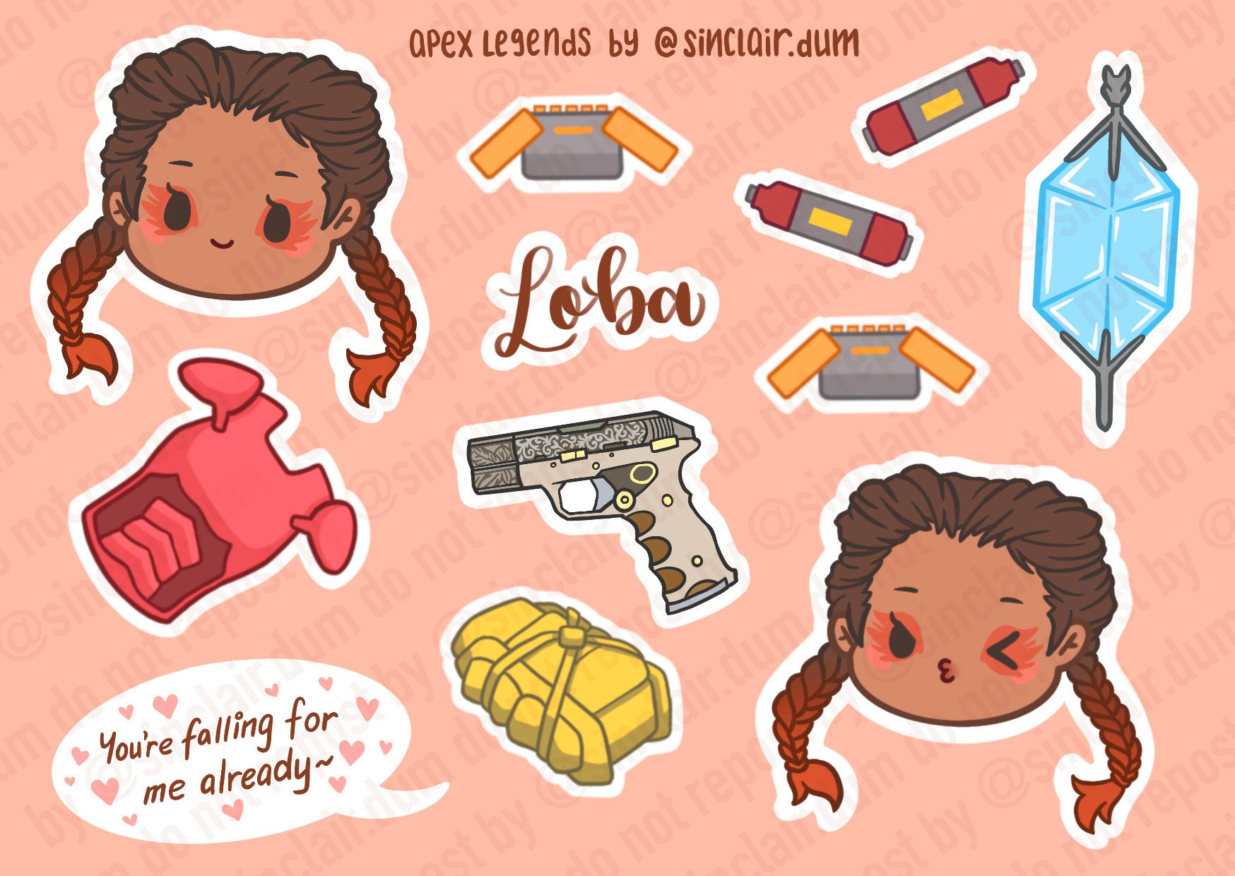 Apex Legends Loba Sticker Sheet | Etsy