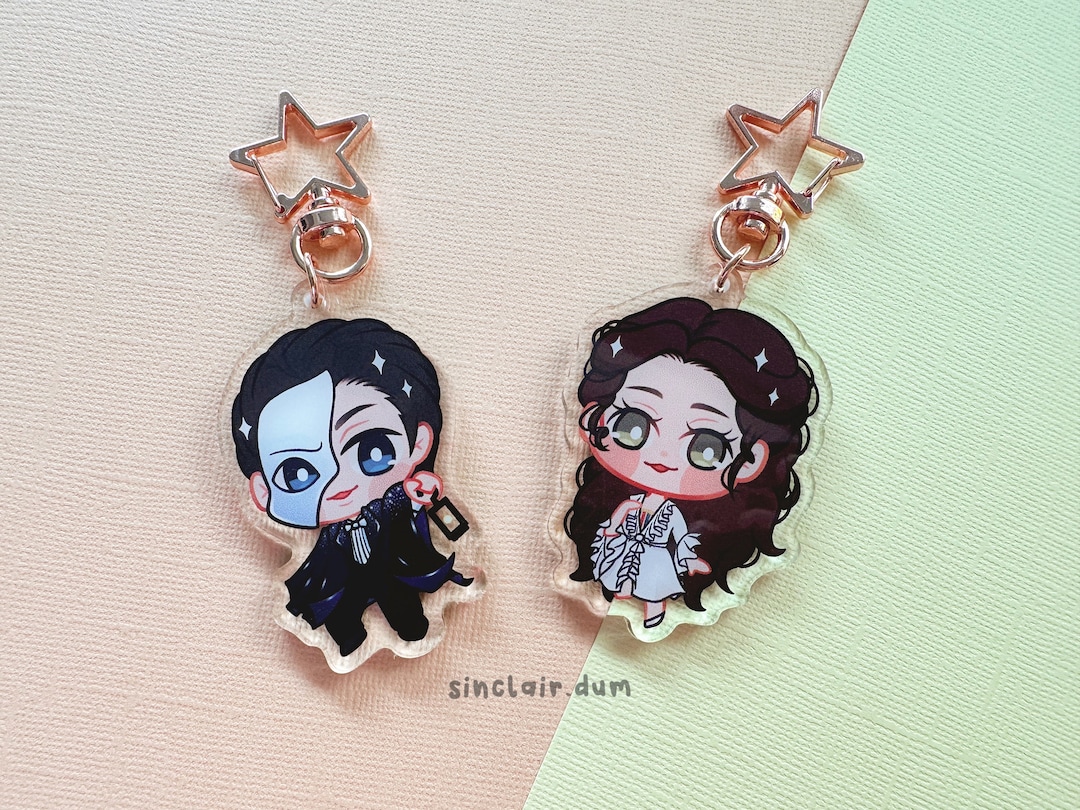 Phantom of the Opera Clear Double-sided Acrylic Keychains 6cm - Etsy